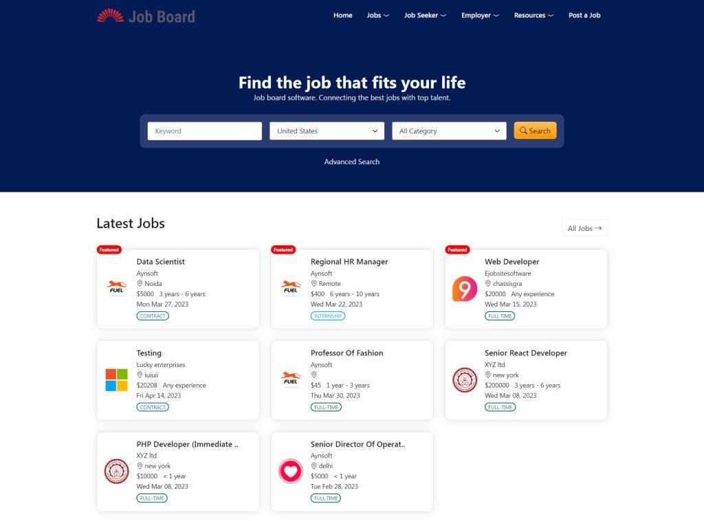 10 Job Board Themes - Job Board Software | Recruitment Software