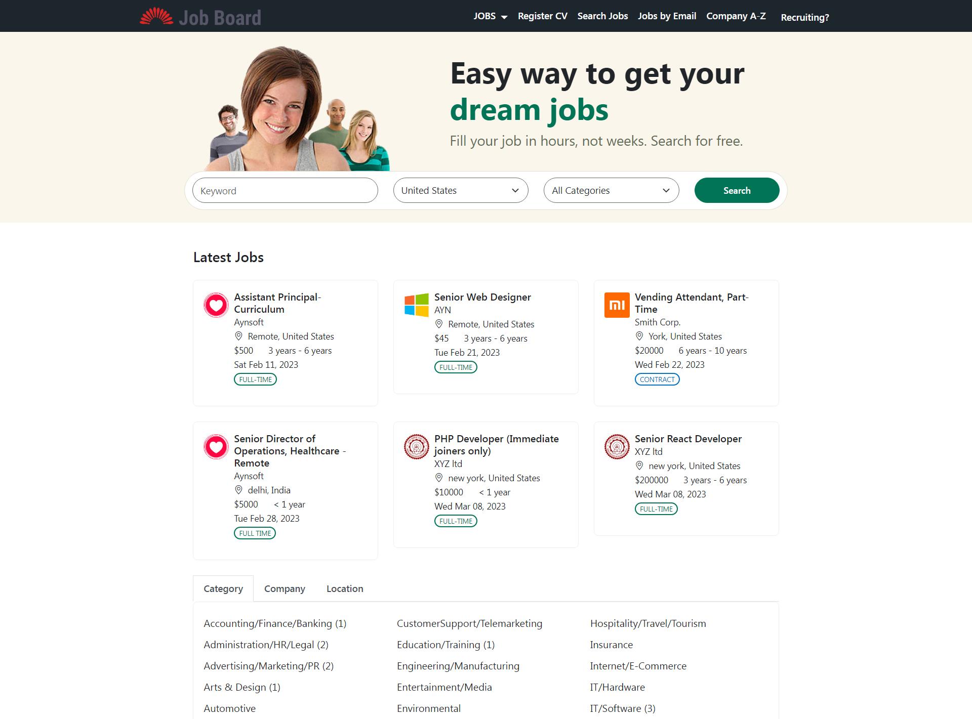 10 Job Board Themes - Job Board Software | Recruitment Software
