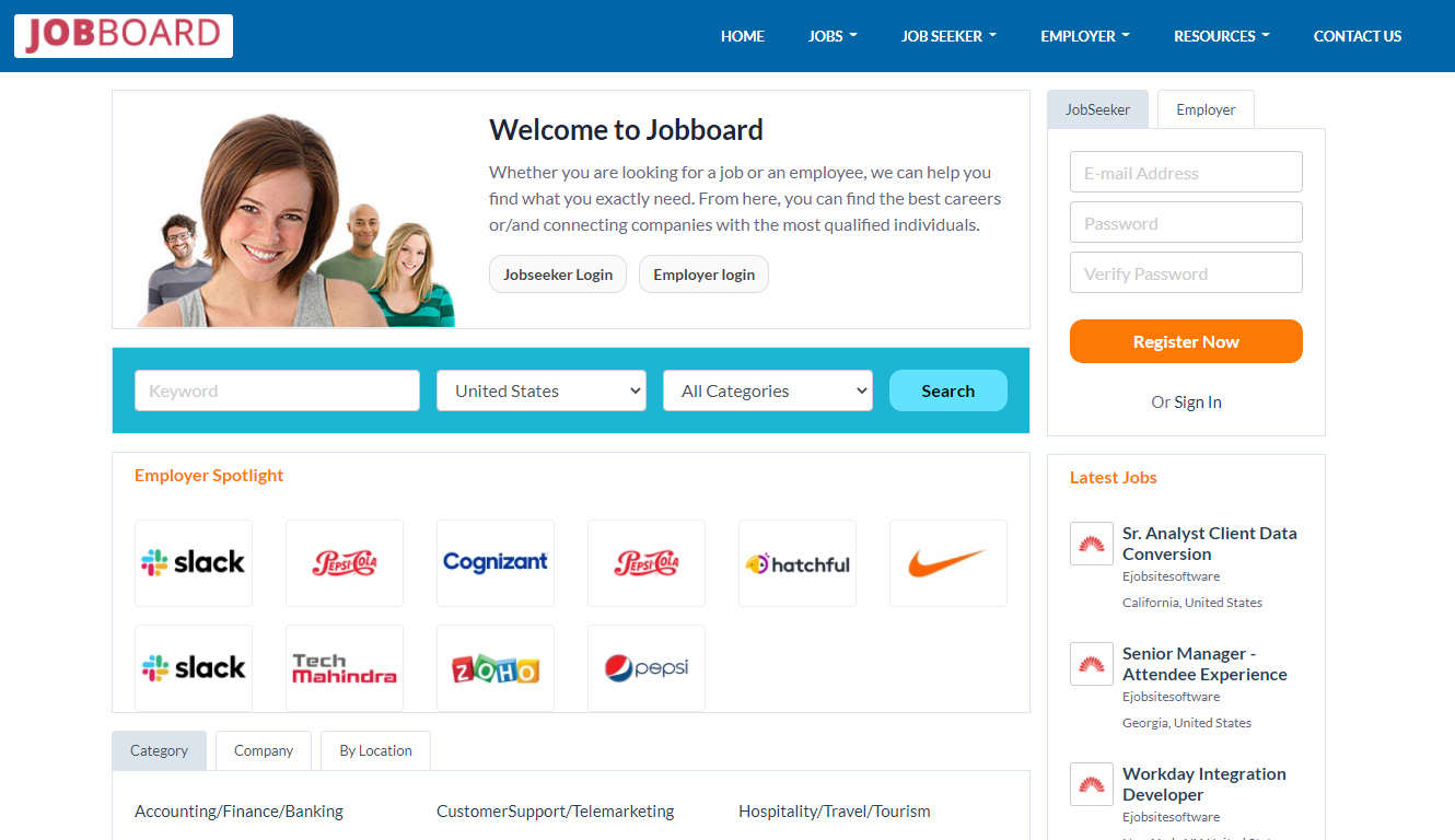 Job Board Themes - Job Board Software, Applicant Tracking Software