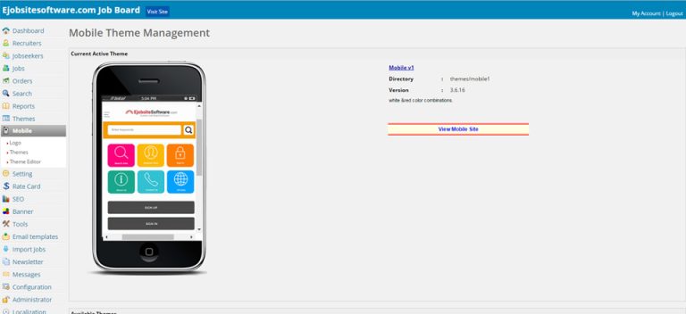 jobboard-admin-mobile – Job Board Software with Applicant Tracking