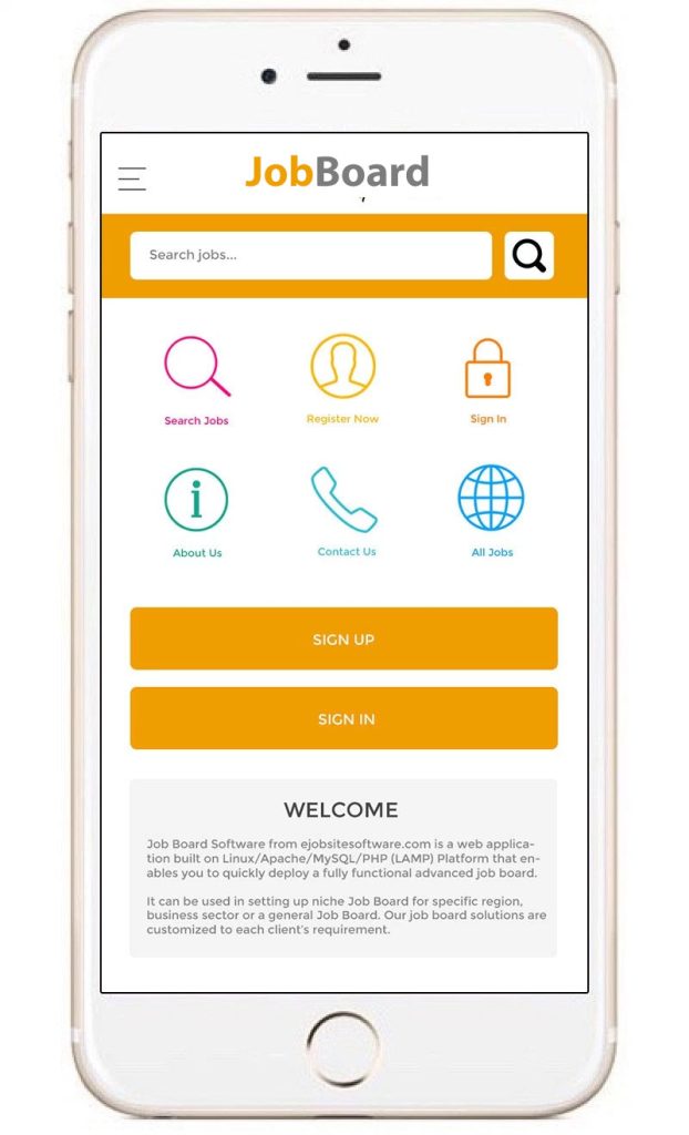 Job Board Mobile Themes - Job Board Software, Applicant Tracking Software