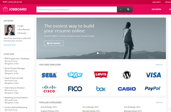 Job Board Themes - Job Board Software with Custom Homepage, Applicant ...