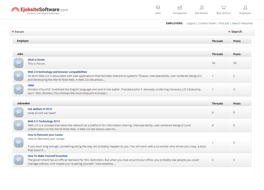 Join Forum – Job Board Software with Applicant Tracking