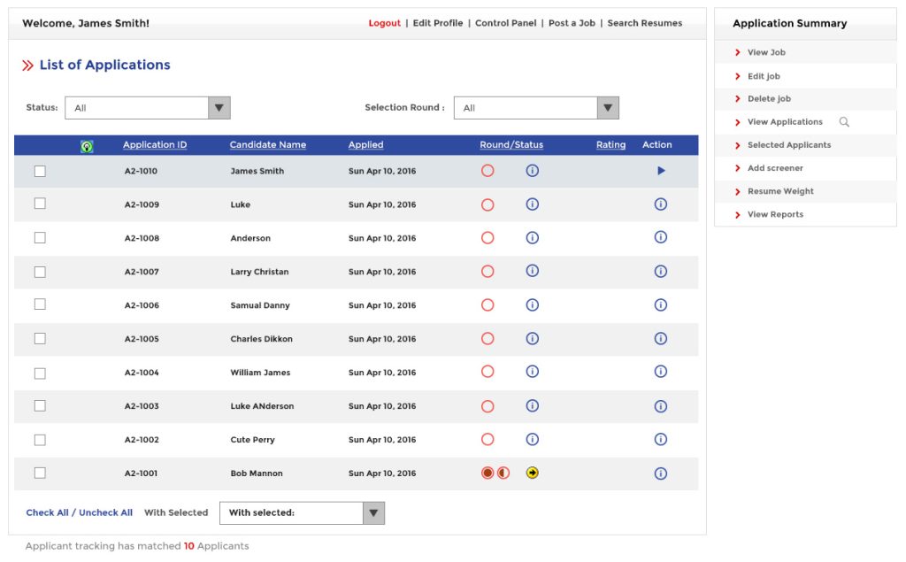 list-of-applications – Job Board Software, Applicant Tracking Software