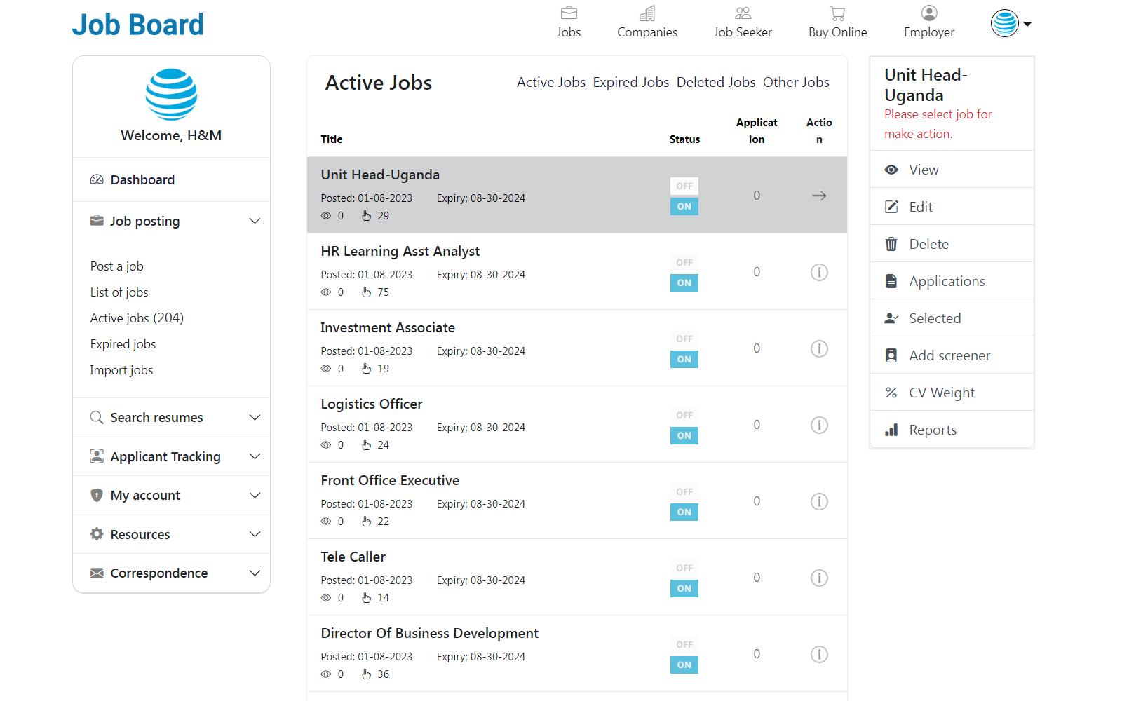Active Jobs – Job Board Software | Recruitment Software