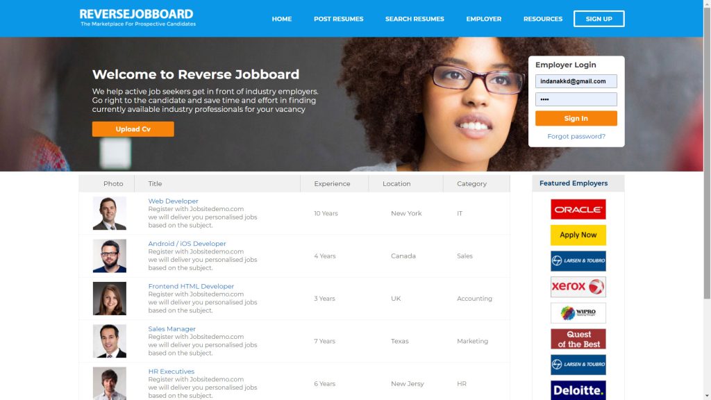 Reverse Job Board – Job Board Software | Recruitment Software