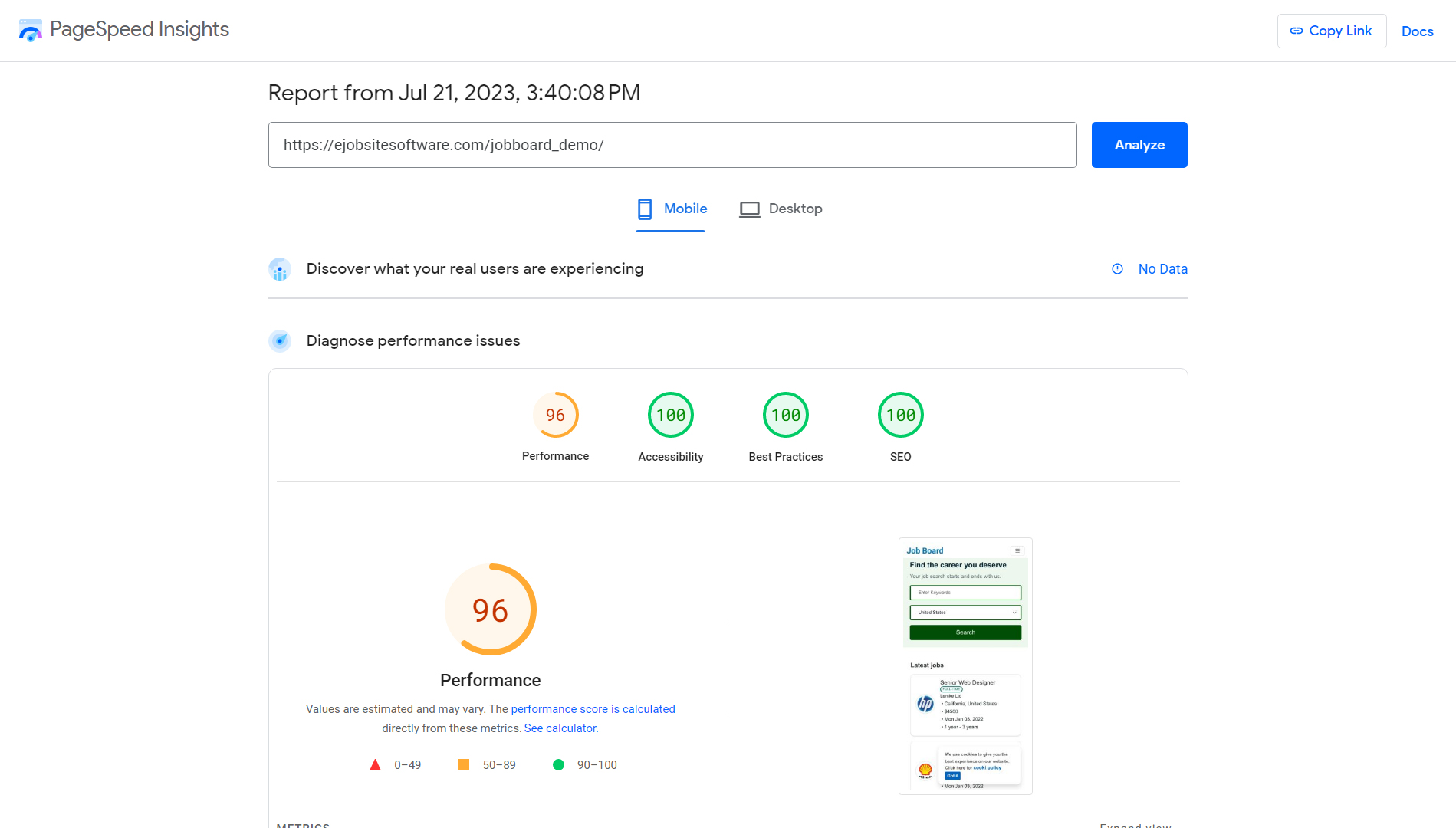 Improving Job Board Performance: A Guide to Google Pagespeed Insights ...