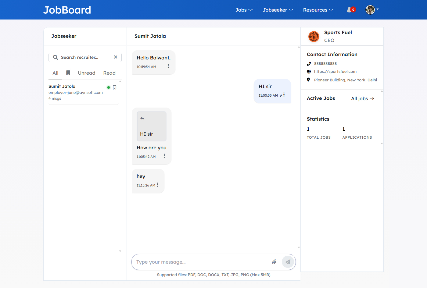 Live Chat Feature in Job Board – Job Board Software